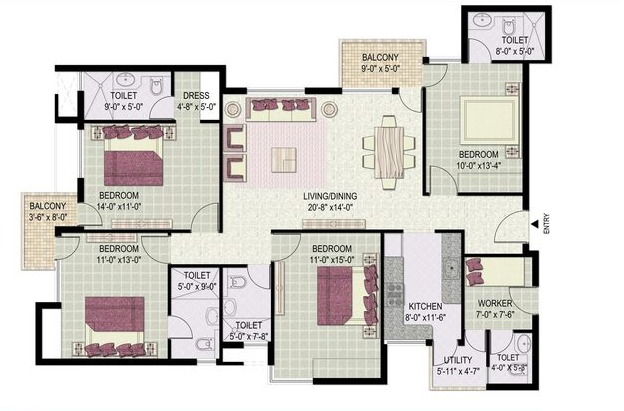 Jaypee Greens Jaypee Kosmos in Sector 134 Noida - Price, Floor Plan ...