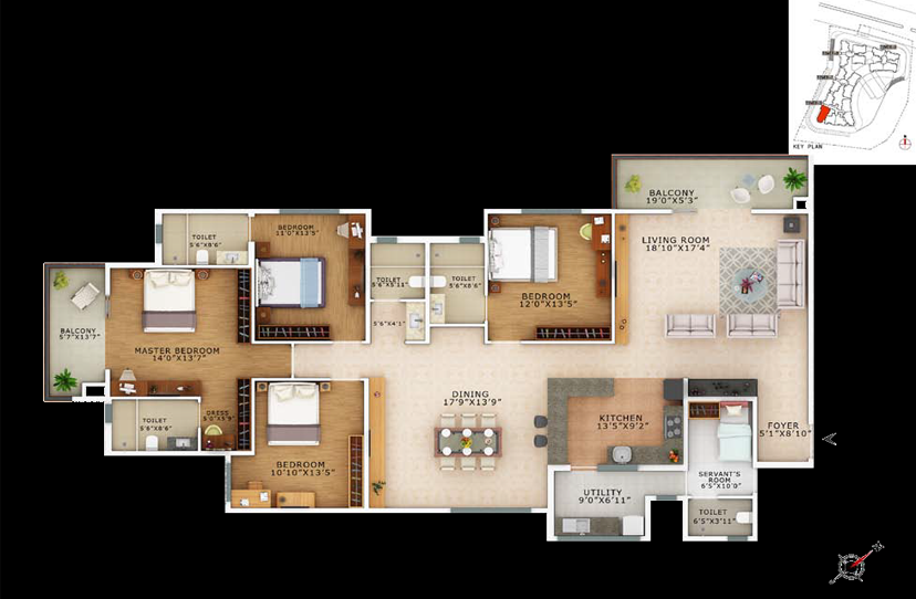 Vaswani Exquisite 3/4 BHK Apartments in Whitefield, Bangalore | 360 ...