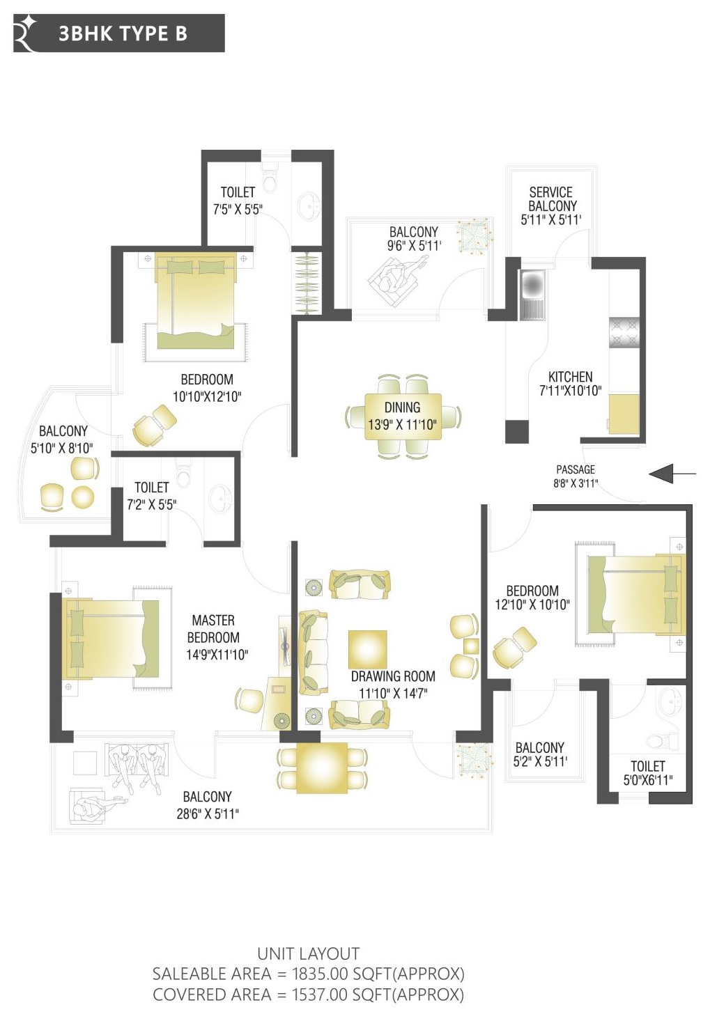 Rps Auria Residences in Sector 88 Faridabad - Price, Floor Plan ...