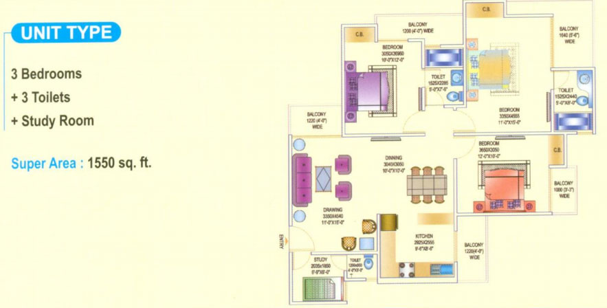 Aims Golf City in Sector 75 Noida - Price, Floor Plan, Brochure & Reviews.